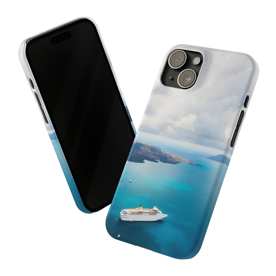 Ocean Caribbean Sailing Cruise Ship on Slim Phone Cases for iPhone 14 ...