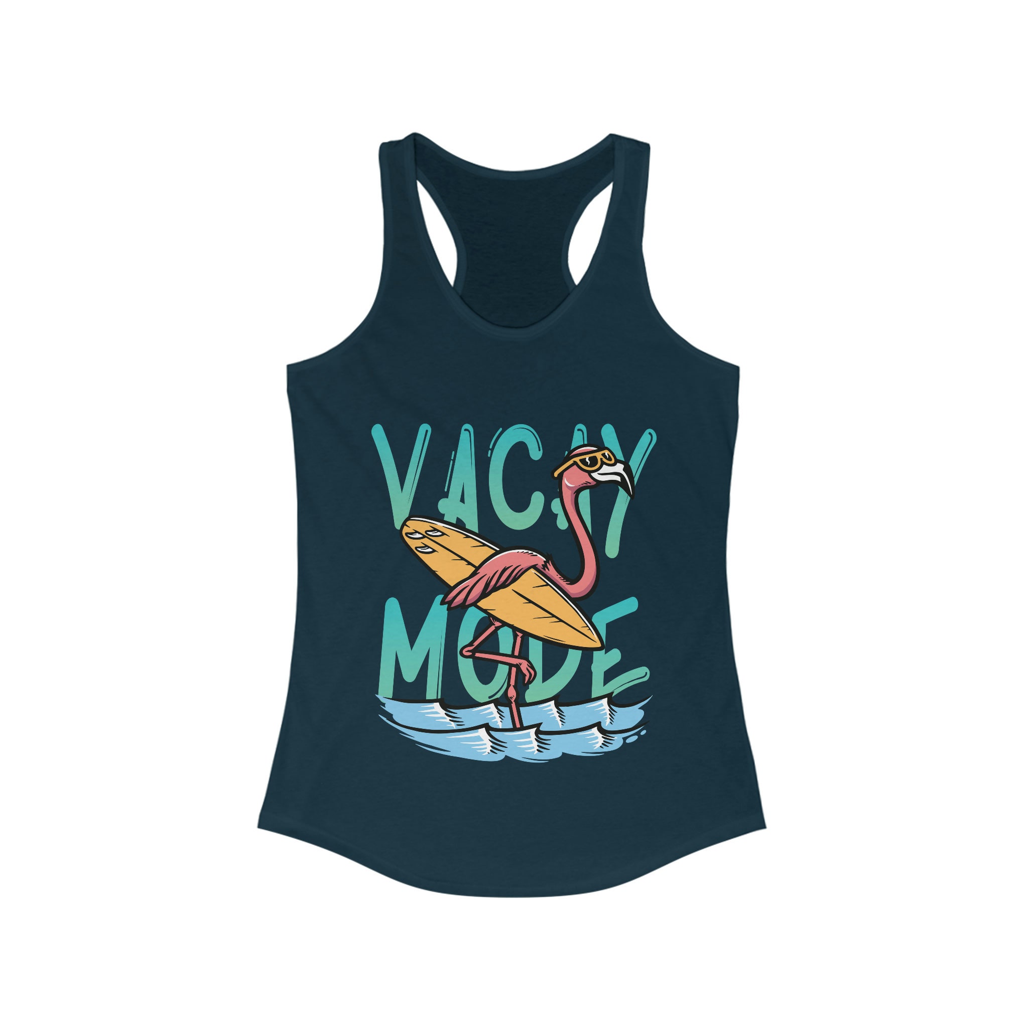 Vacay Mode Flamingo Surfer Beach Party, Matching Girls Trip Tank Top ...