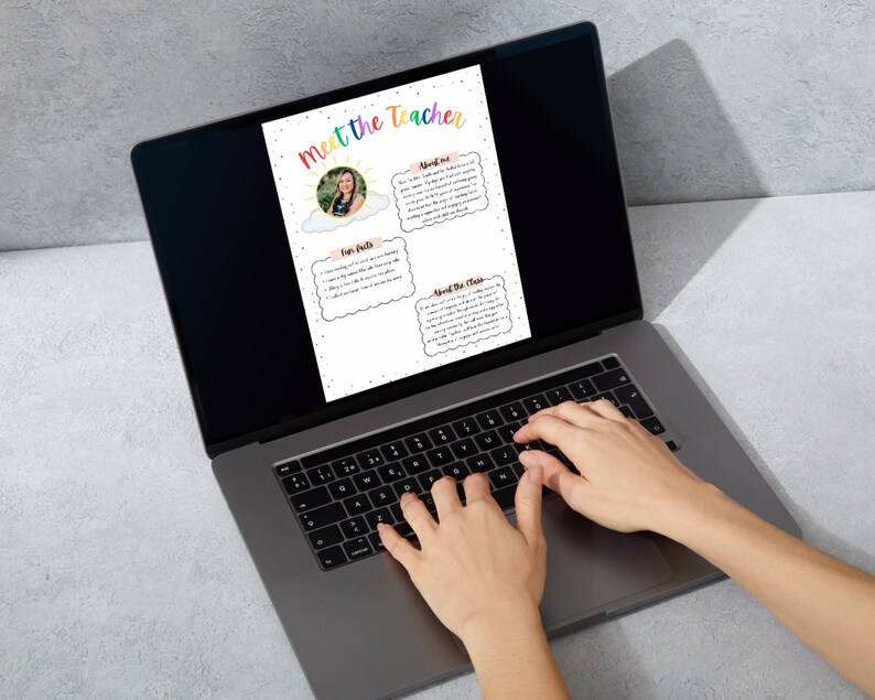 Meet the Teacher Classroom Printable Template, Meet the Teacher Letter ...