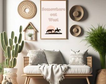 Coastal Cowgirl Digital Art Print - Etsy