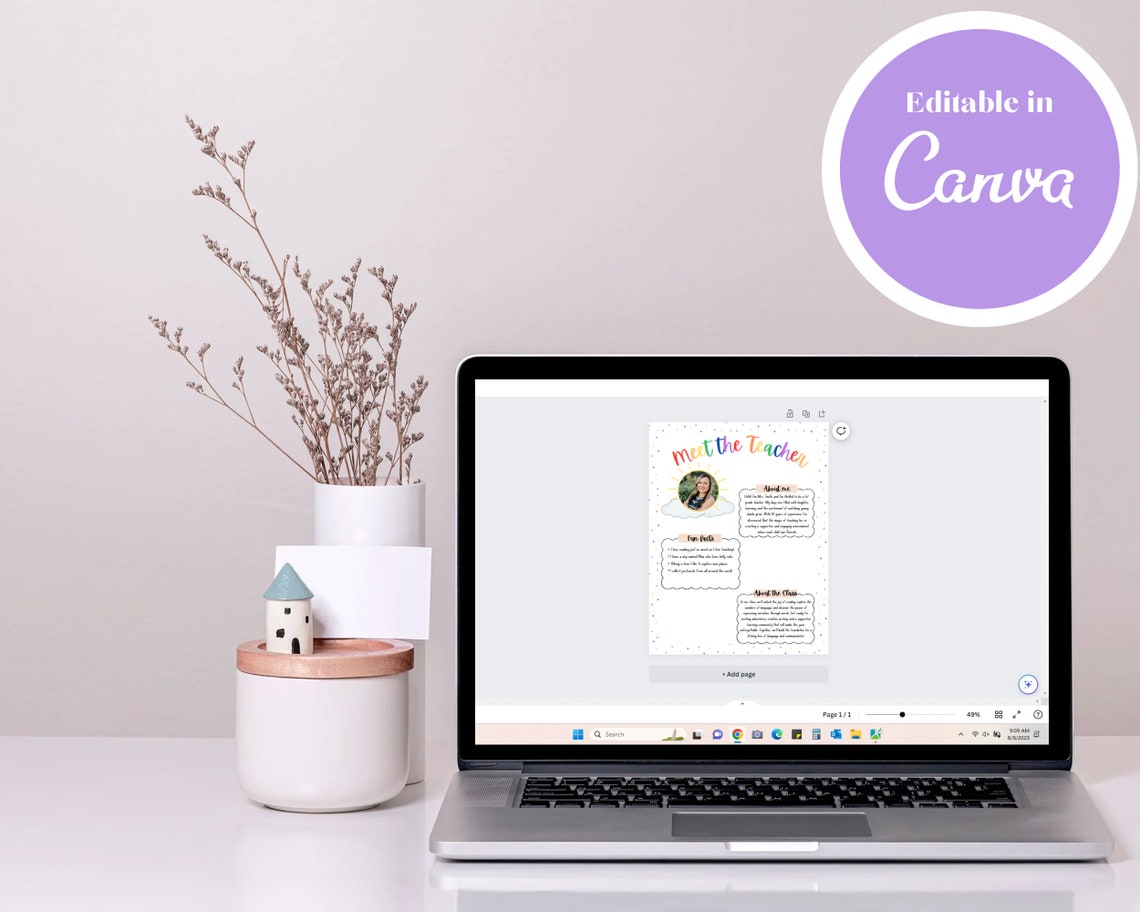 Meet the Teacher Classroom Printable Template, Meet the Teacher Letter ...