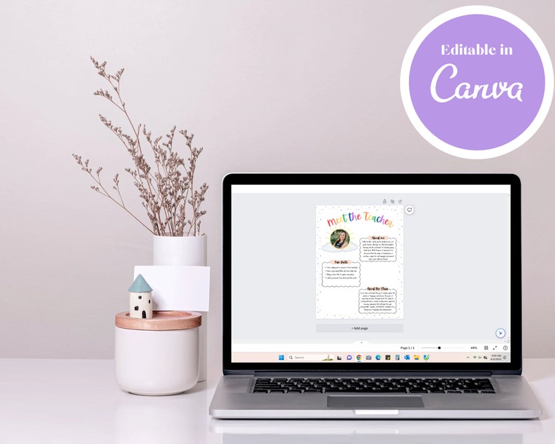 Meet the Teacher Classroom Printable Template, Meet the Teacher Letter ...