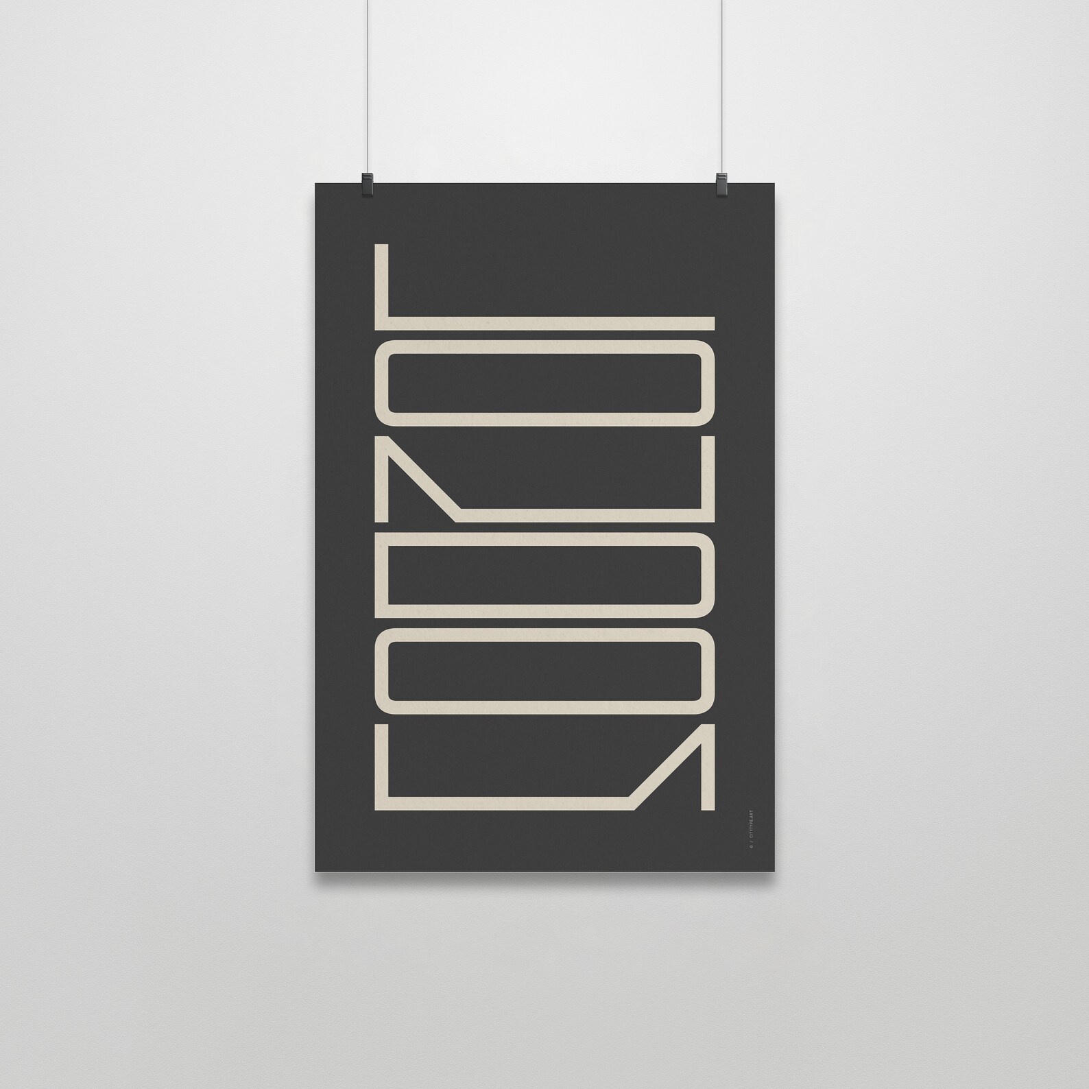 LONDON – Underground Travel Typography Art Print – 02 - Etsy