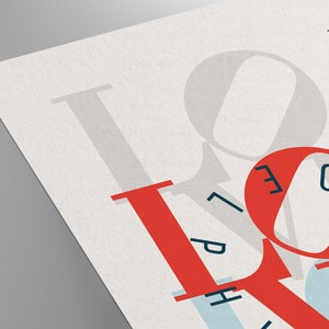 PHILLY Love Typography Wall Art Poster Print 01 - Etsy