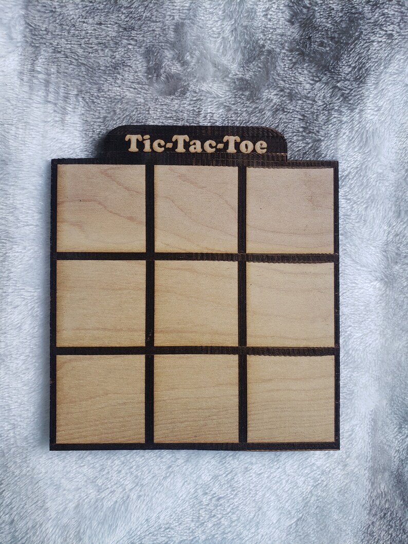 Tic Tac Toe ( Laser Engraved ) - Etsy