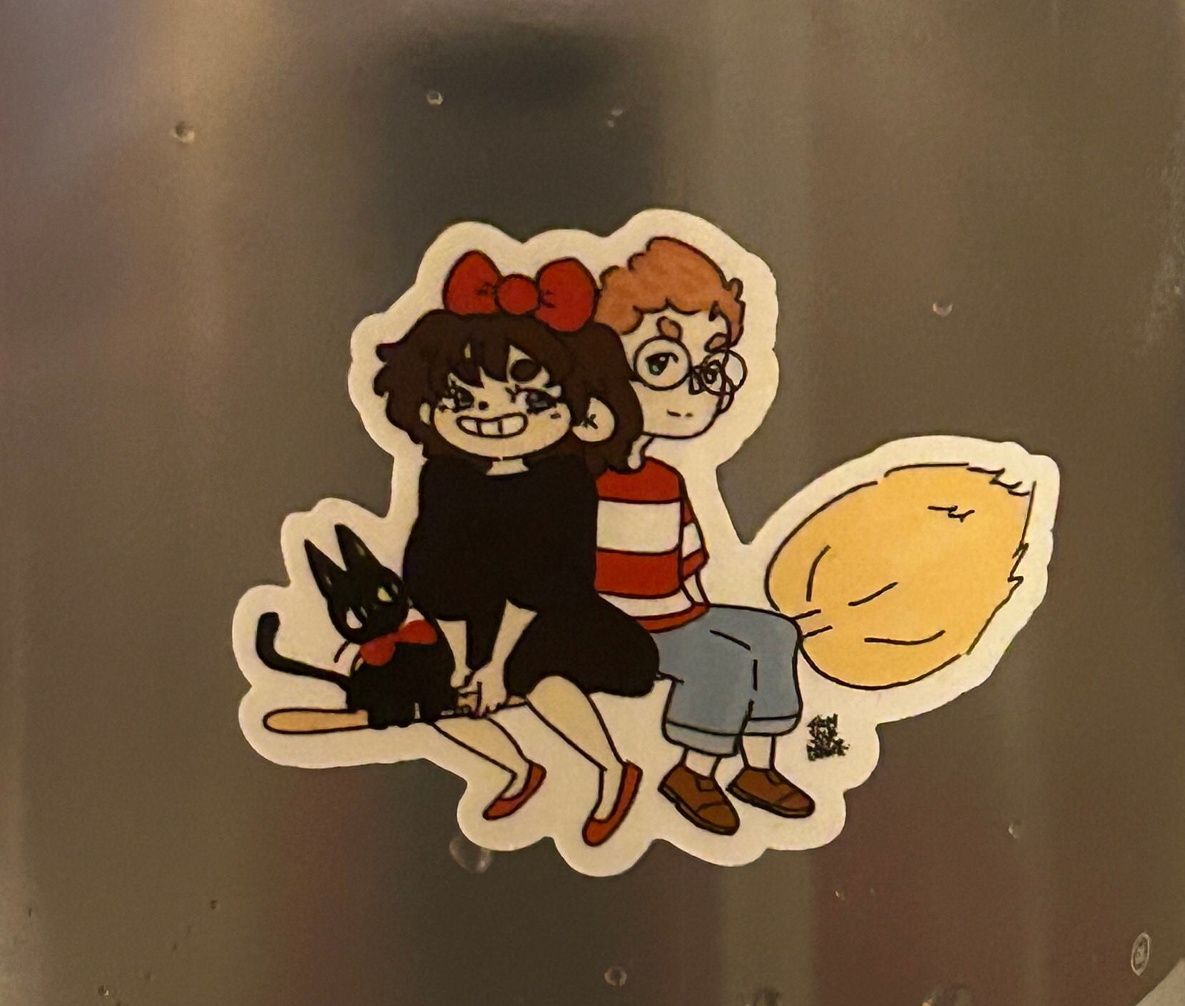 Studio Ghibli Inspired Anime Sticker and Print - Etsy