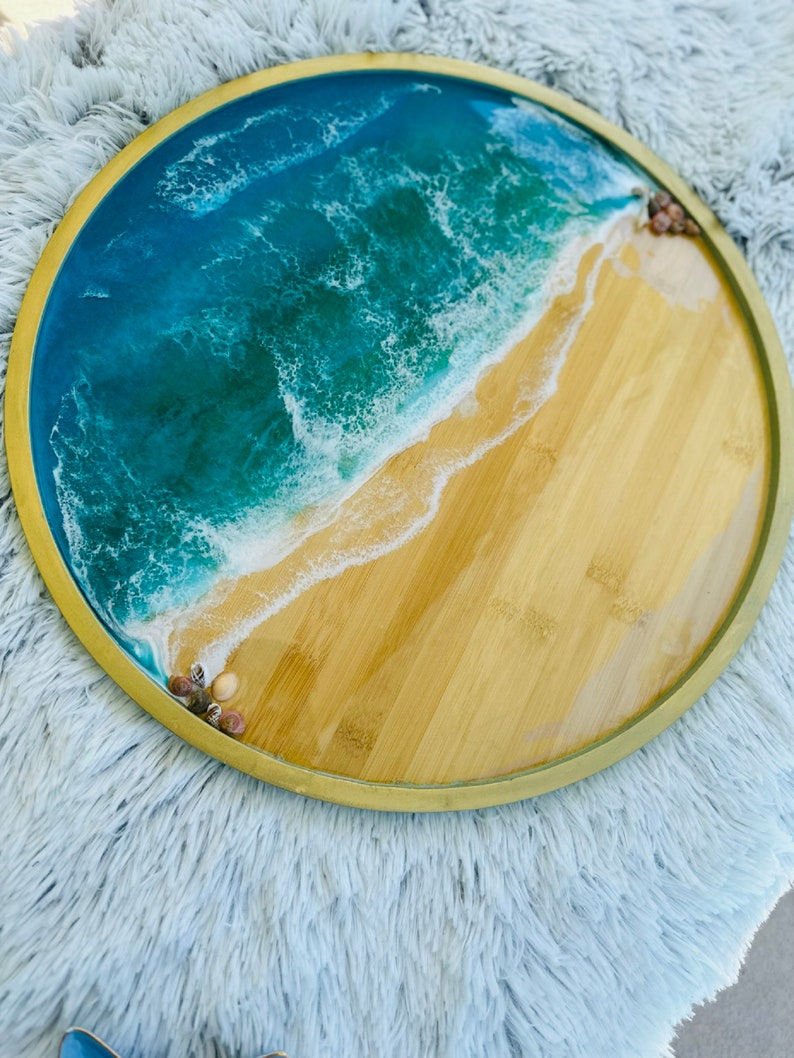 Ocean Waves Epoxy Resin Serving Boards and Trays - Etsy