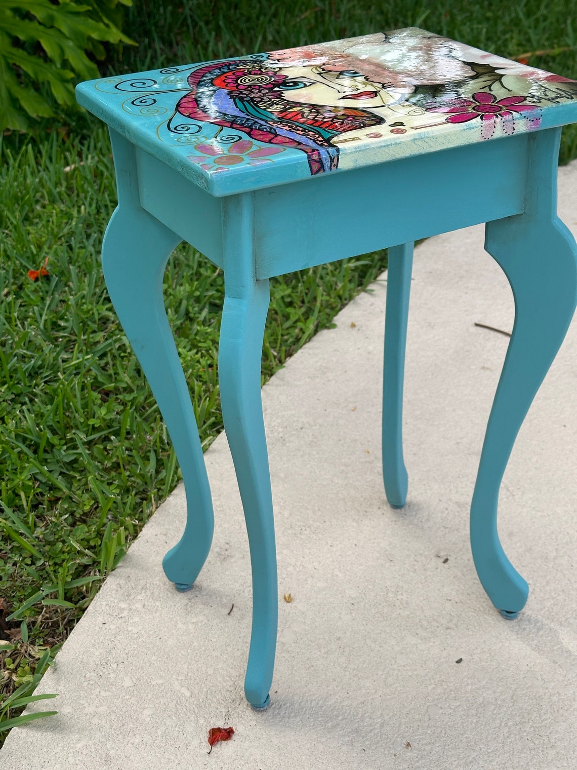 Side Table/ Decorative Table/ Art Table/small Decorative Table - Etsy