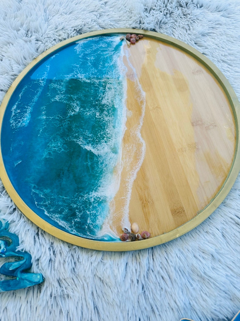 Ocean Waves Epoxy Resin Serving Boards and Trays - Etsy