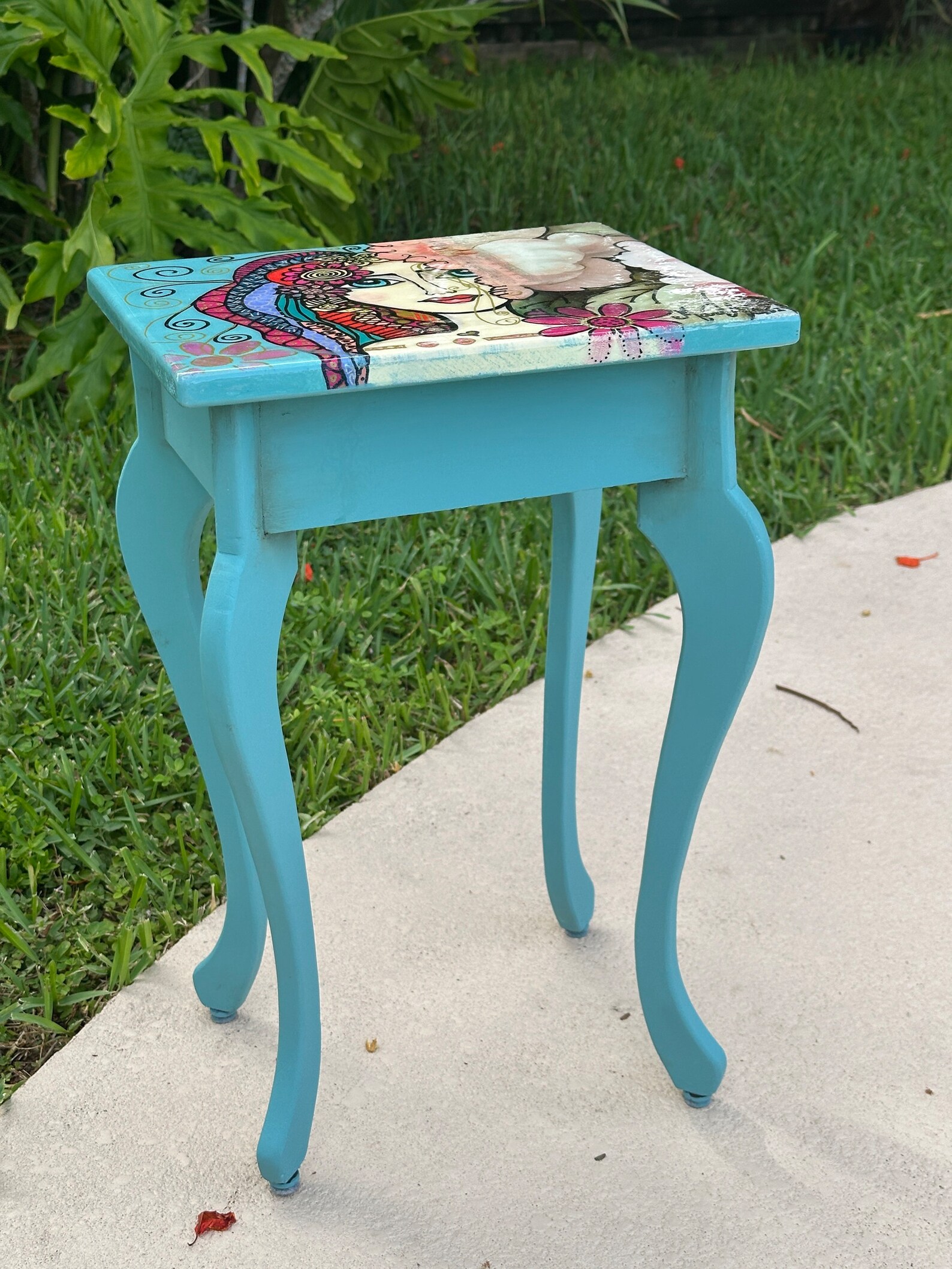 Side Table/ Decorative Table/ Art Table/small Decorative Table - Etsy