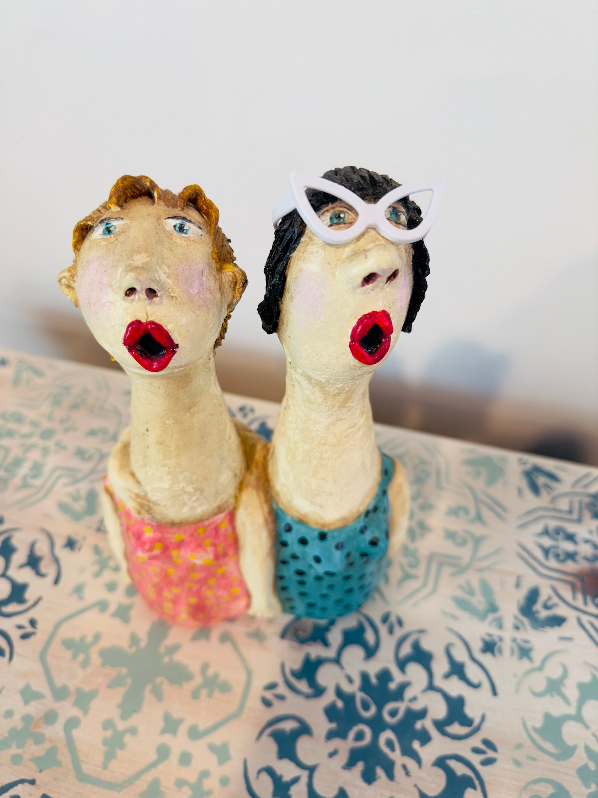 Figurines. Clay Figurines. Clay Sculpture. Handmade Unique Figurines ...