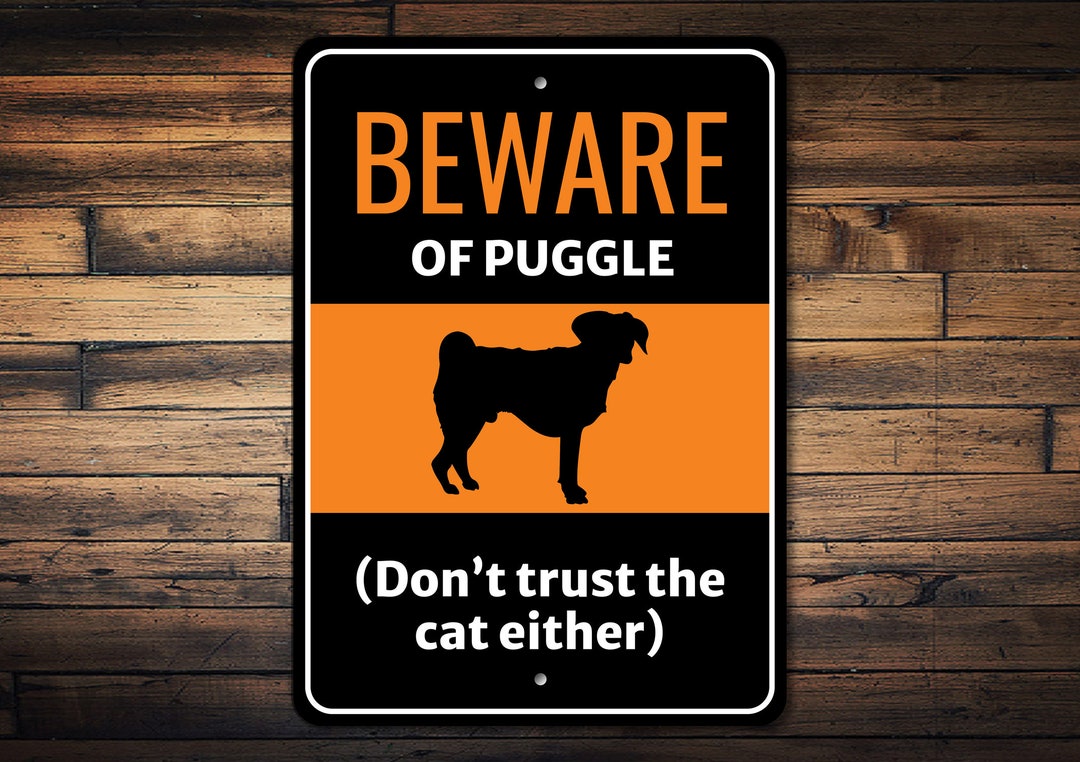 Beware of Puggle Sign, Puggle Owner Gift, Puggle Decor, Puggle Lover ...