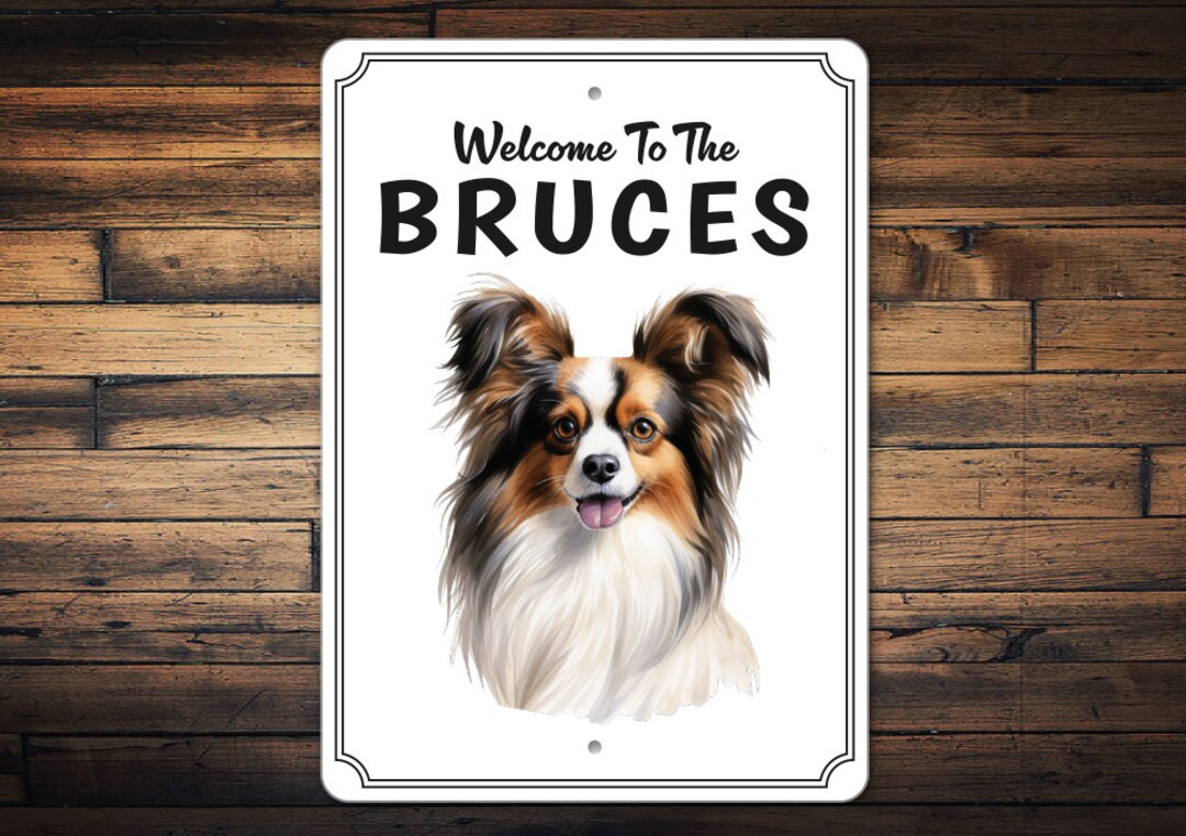 Papillon Dog Sign | Papillon Dog Gift | Custom Papillon Dog Gift | Sign ...