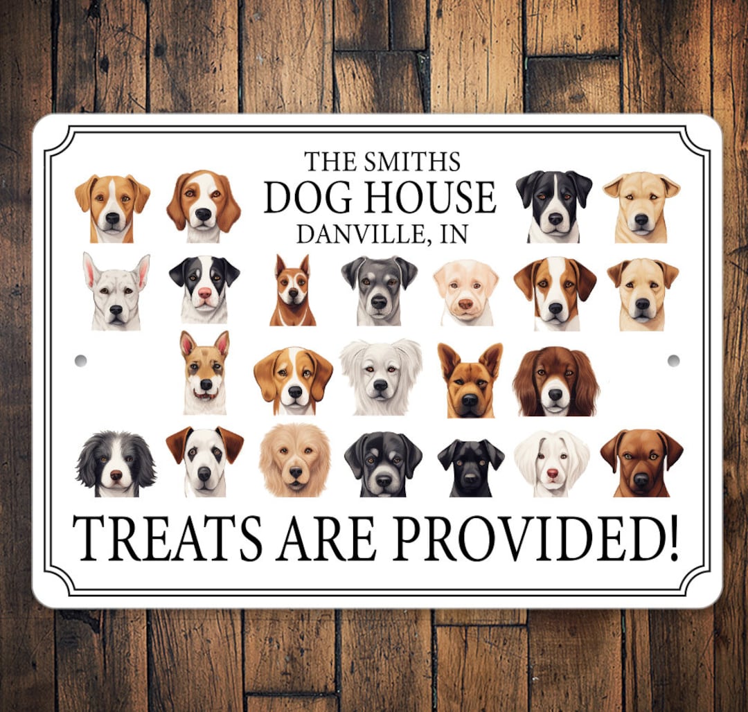 Custom Dog House Sign | Custom Dog Lover Gift | Custom Dog Gift | Sign ...