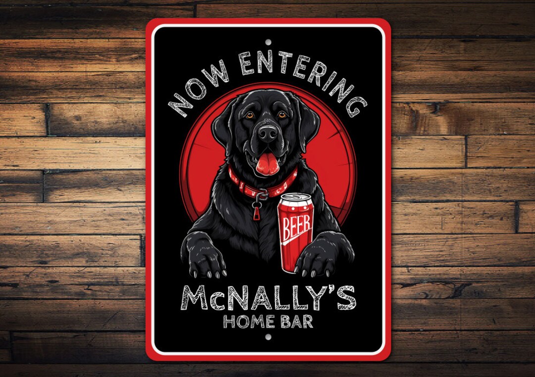 Custom Black Labrador Sign, Labrador Retriever Owner, Labrador Dog Gift ...