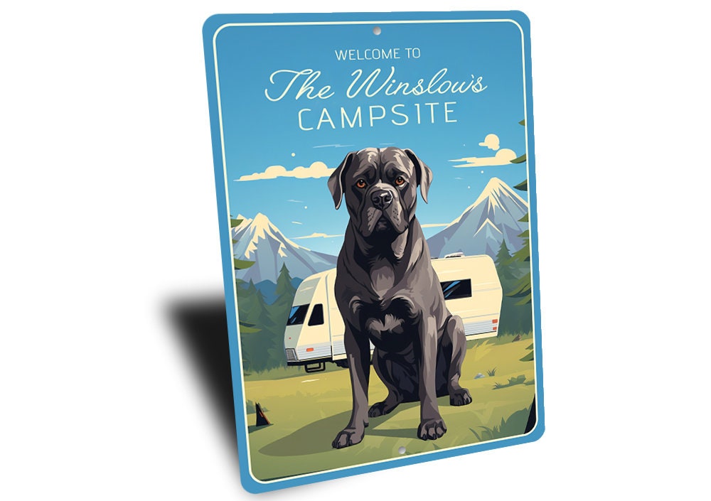 Cane Corso Dog Sign Cane Corso Camping Decor Cane Corso - Etsy