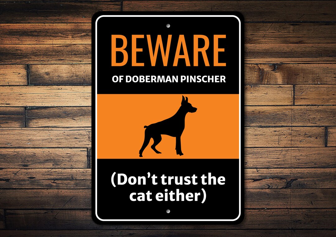 Doberman Pinscher Sign, Dog Silhouette Sign, Doberman Lover Gift, Dog ...