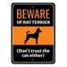 Beware of Rat Terrier Sign, Rat Terrier Gift, Rat Terrier Decor, Dog ...