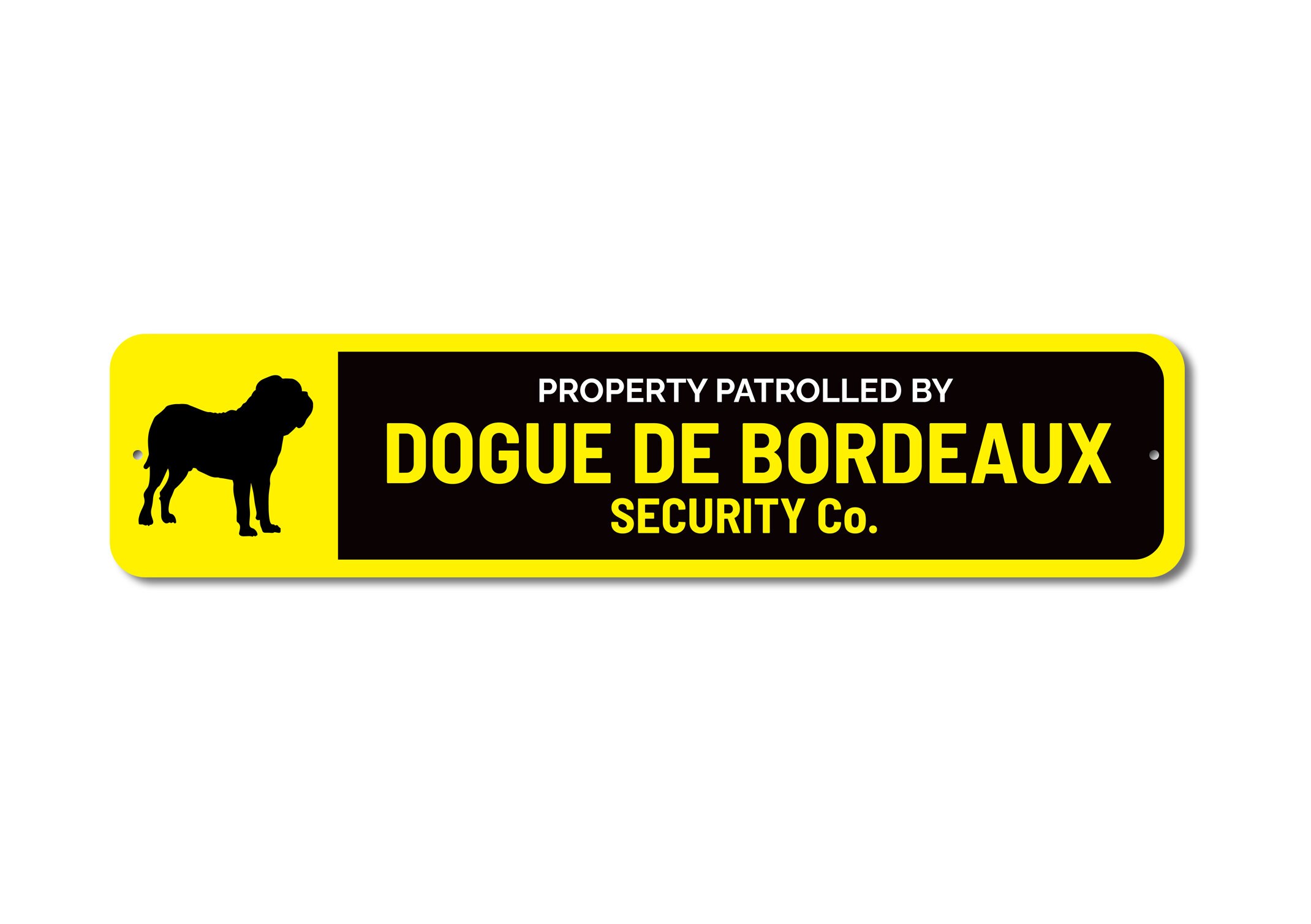 Dogue De Bordeaux Sign Dog Security Sign Dog Patrol Sign - Etsy