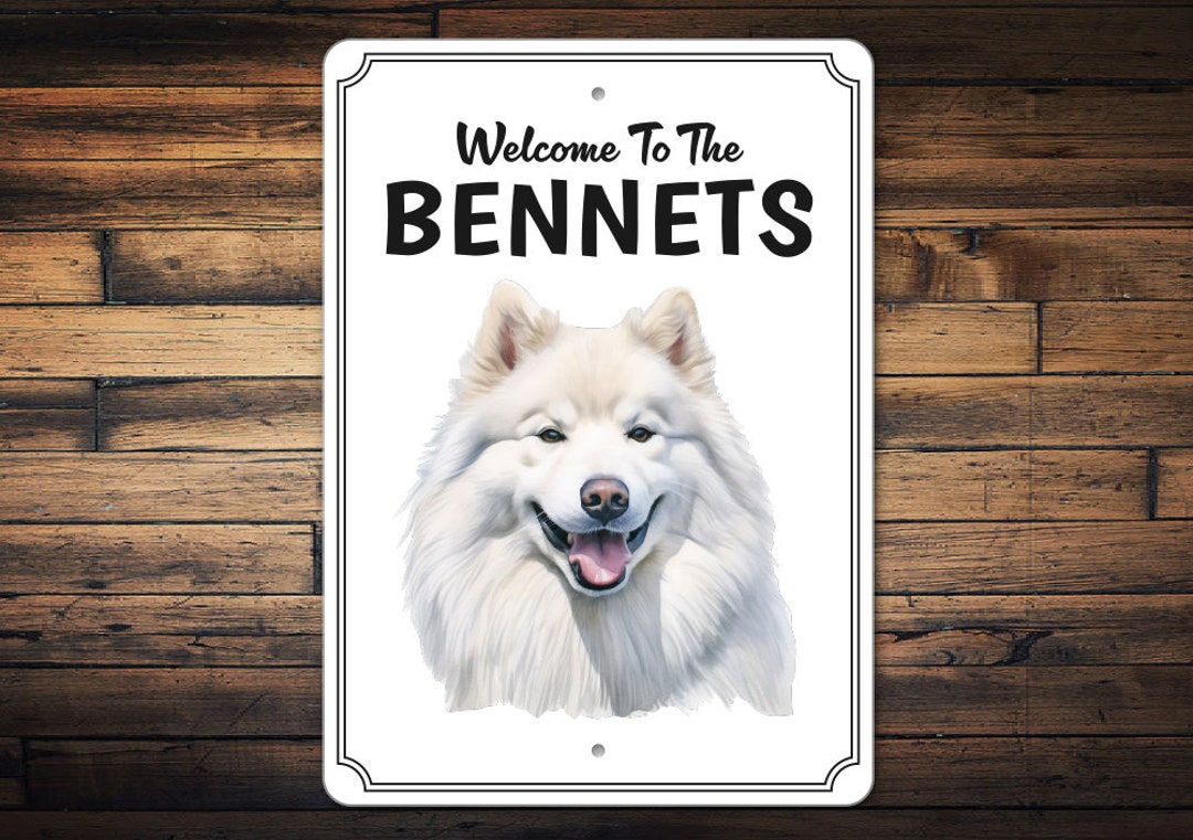 Custom Samoyed Sign | Samoyed Dog Gift | Samoyed Dog Decor | Sign for ...