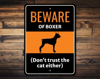 Boxer Aluminum Sign: 9x12, or 12x18 - Etsy