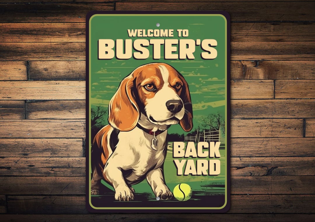 Personalized Beagle Sign, Beagle Owner Sign, Beagle Lover Gift, Unique ...
