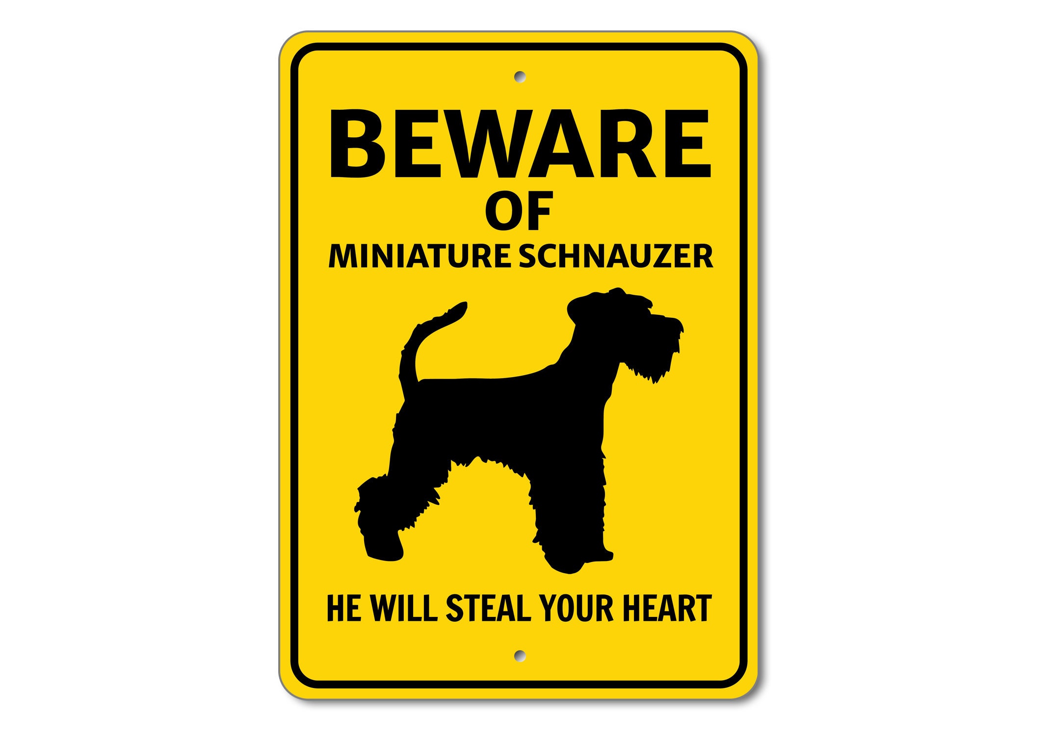 Miniature Schnauzer Sign Beware Dog Sign Dog Breed Sign - Etsy Australia