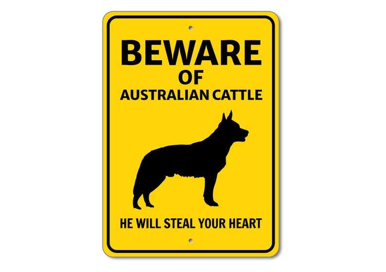 Australian Cattle Sign, Beware Dog Sign, Cattle Dog Gift, Australian ...