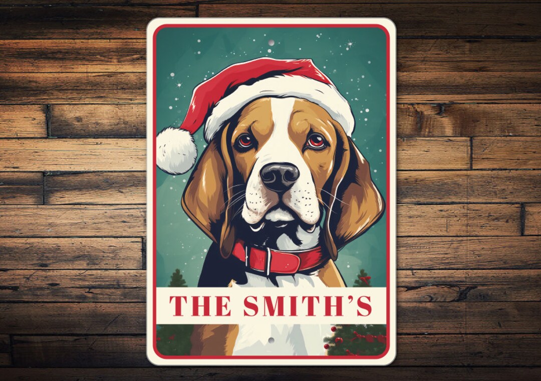 Beagle Christmas Sign, Beagle Sign, Christmas Sign, Beagle Family ...