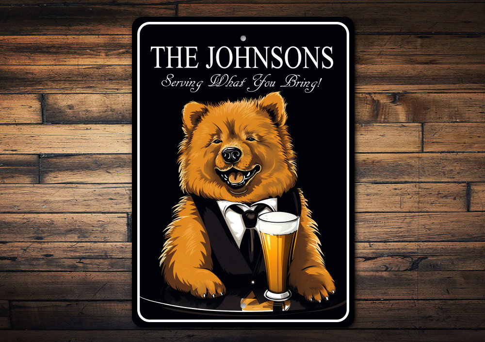 Chow Dog Sign, Chow Bar Sign, Custom Chow Sign, Decor for Chows, Family ...