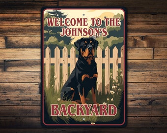 Rottweiler, Rottweiler Sign, Rottweiler Lover, Custom Street Sign ...