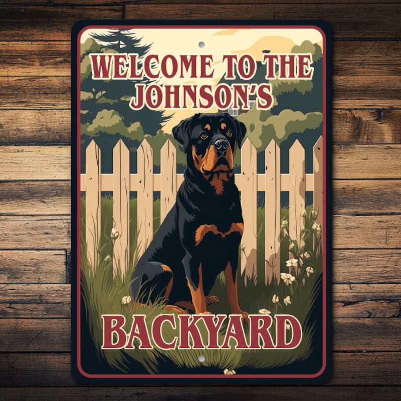 Rottweiler Sign - Etsy