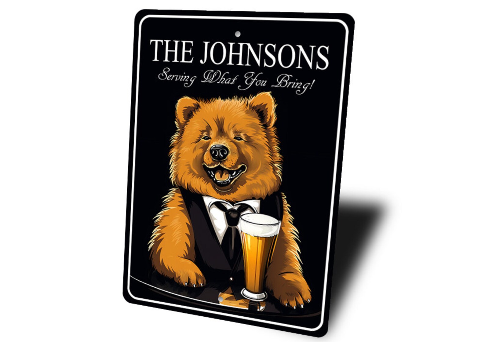 Chow Dog Sign, Chow Bar Sign, Custom Chow Sign, Decor for Chows, Family ...