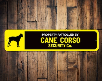 Cane Corso Dog Sign No Trespassing Sign Funny Dog Sign Warning - Etsy