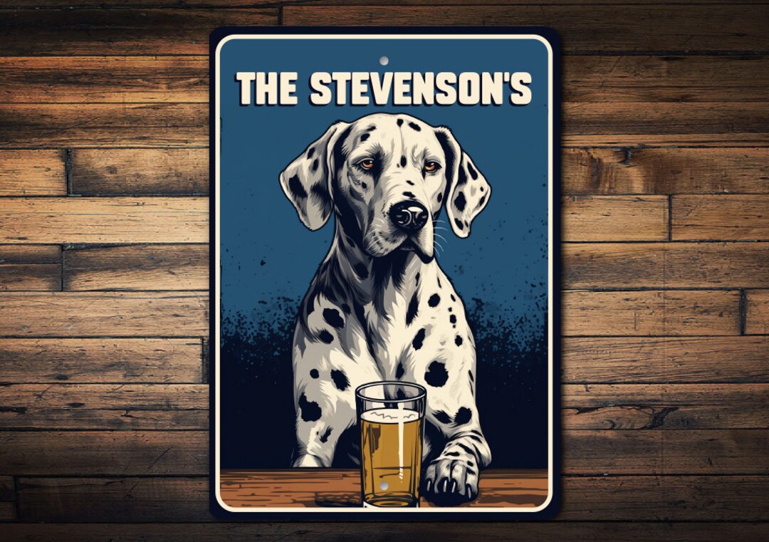 Personalized Dalmatian Sign, Dalmatian Owner Sign, Dog Lover Gift ...