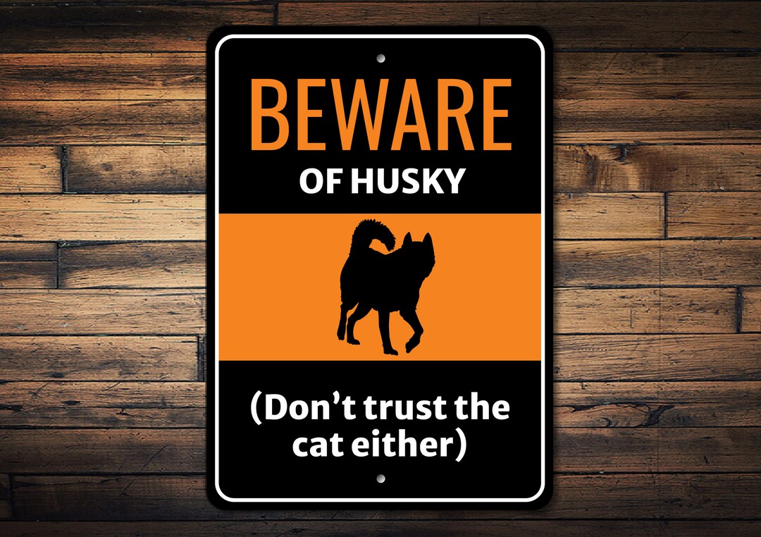 Beware of Husky Sign, Husky Gift, Husky Decor, Husky Lover, Dog ...
