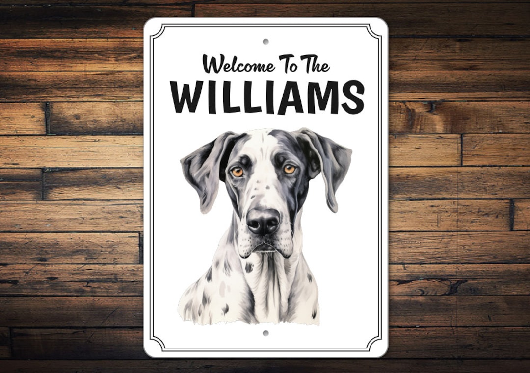 Great Dane Dog Sign | Great Dane Owner Gift | Great Dane Dog Gift ...