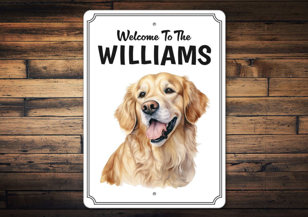 Golden Retriever Sign | Golden Retriever Gift | Golden Retriever Dog ...