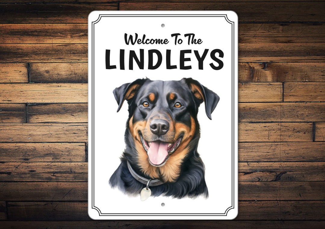 Custom Rottweiler Sign | Rottweiler Decor Gift | Family Rottweiler Gift ...