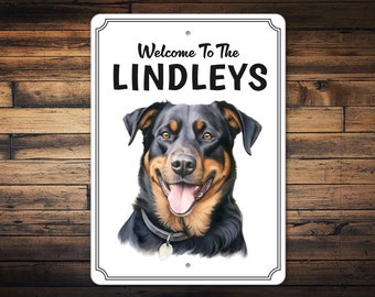 Rottweiler, Rottweiler Sign, Rottweiler Lover, Custom Street Sign ...
