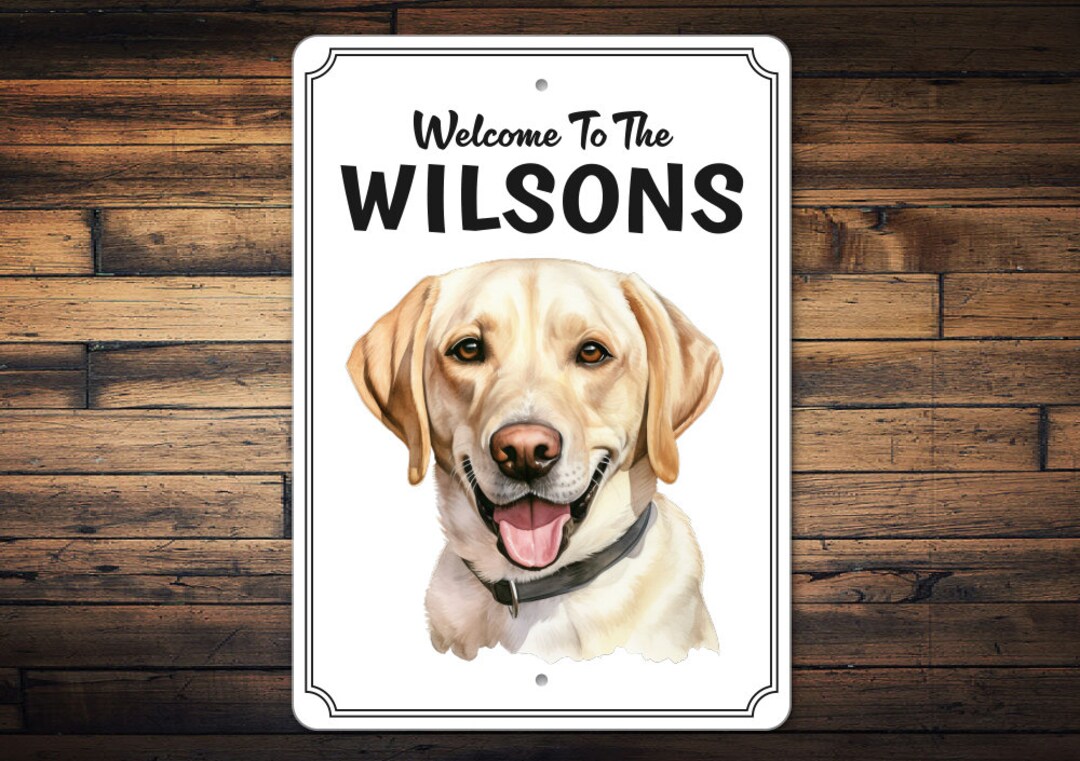 Labrador Dog Sign | Labrador Owner Gift | Custom Labrador Decor | Sign ...