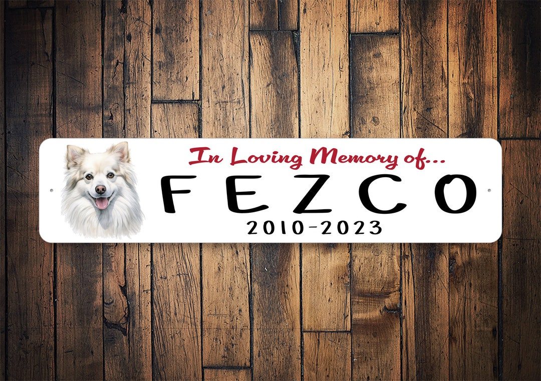 American Eskimo Dog Memorial Sign | American Eskimo Burial Sign ...
