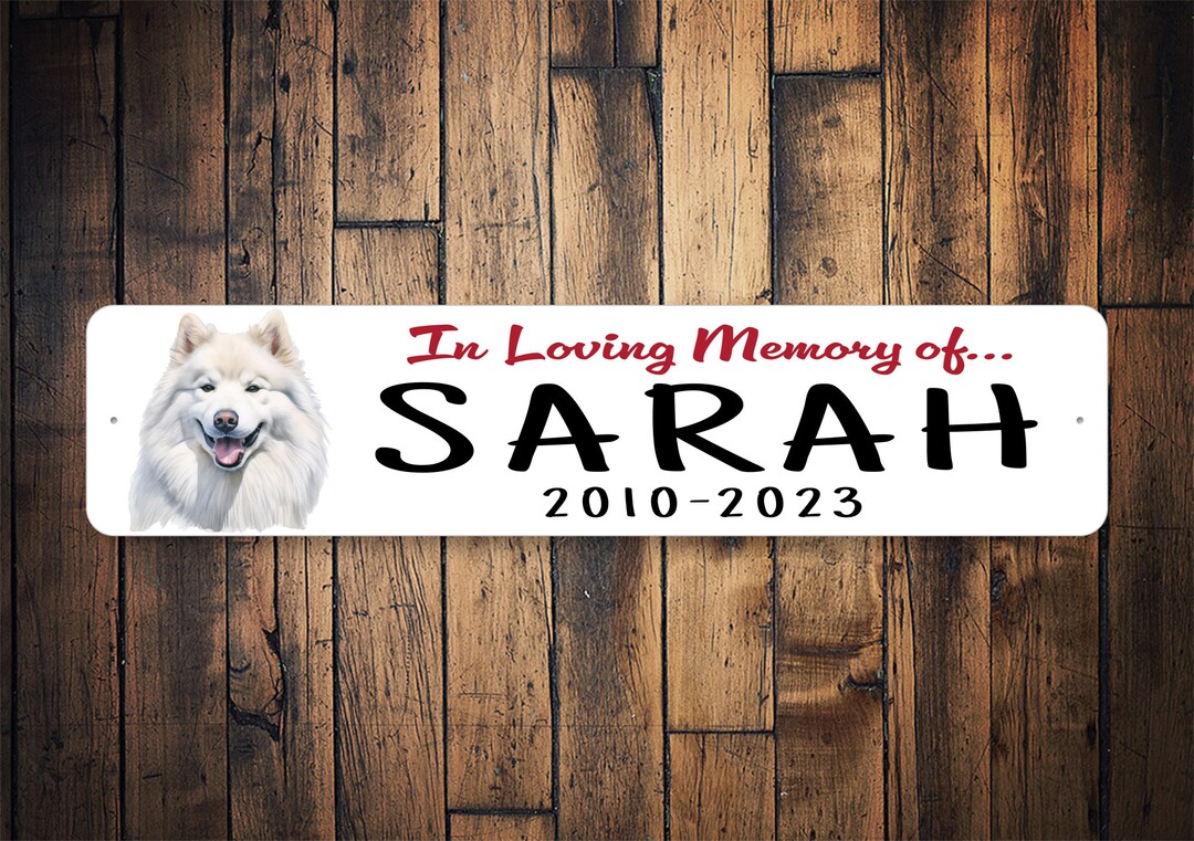 Samoyed Memorial Sign | Samoyed Dog Burial | Samoyed Dog Gift | Samoyed ...