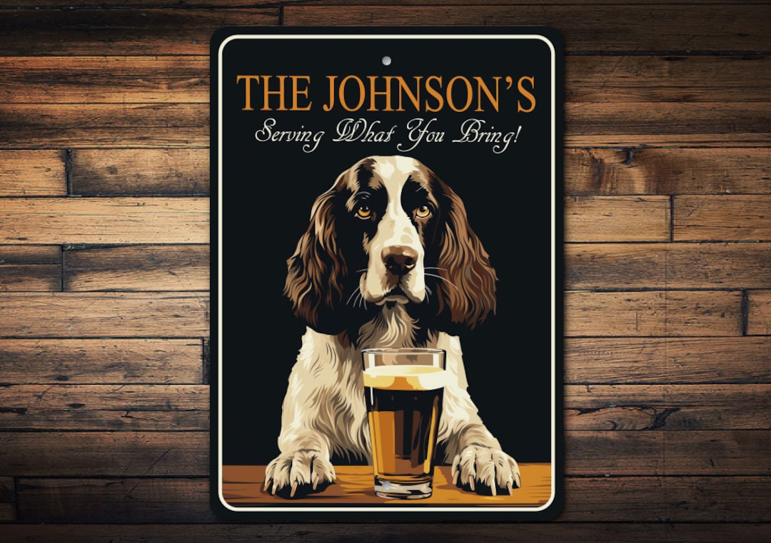 Springer Spaniel Sign, Springer Spaniel Gift, Springer Spaniel, Spaniel ...