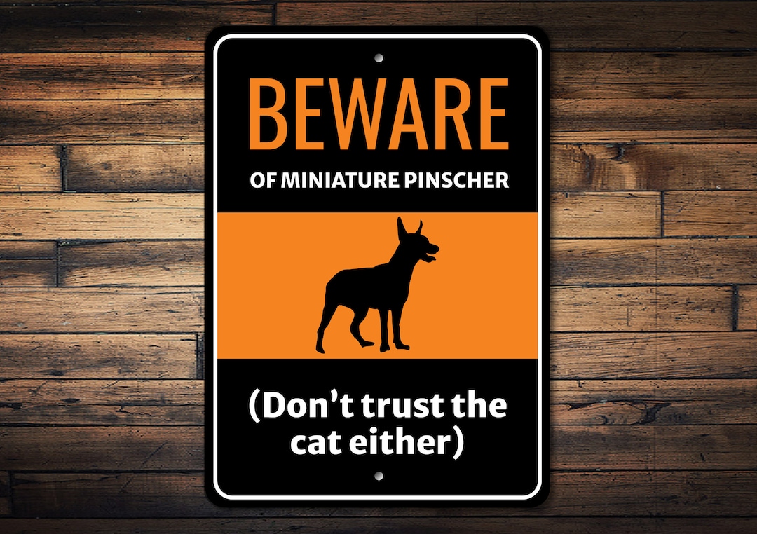 Miniature Pinscher Sign, Pinscher Lover Gift, Pinscher Decor, Dog ...
