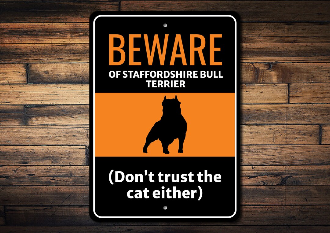 Staffordshire Bull Terrier Sign, Dog Silhouette Sign, Staffy Gift ...