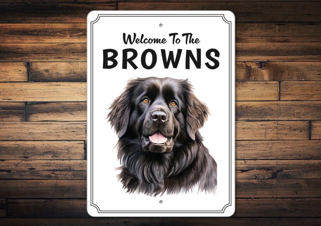 Newfoundland Dog Sign | Newfoundland Gift | Custom Newfoundland Gift ...