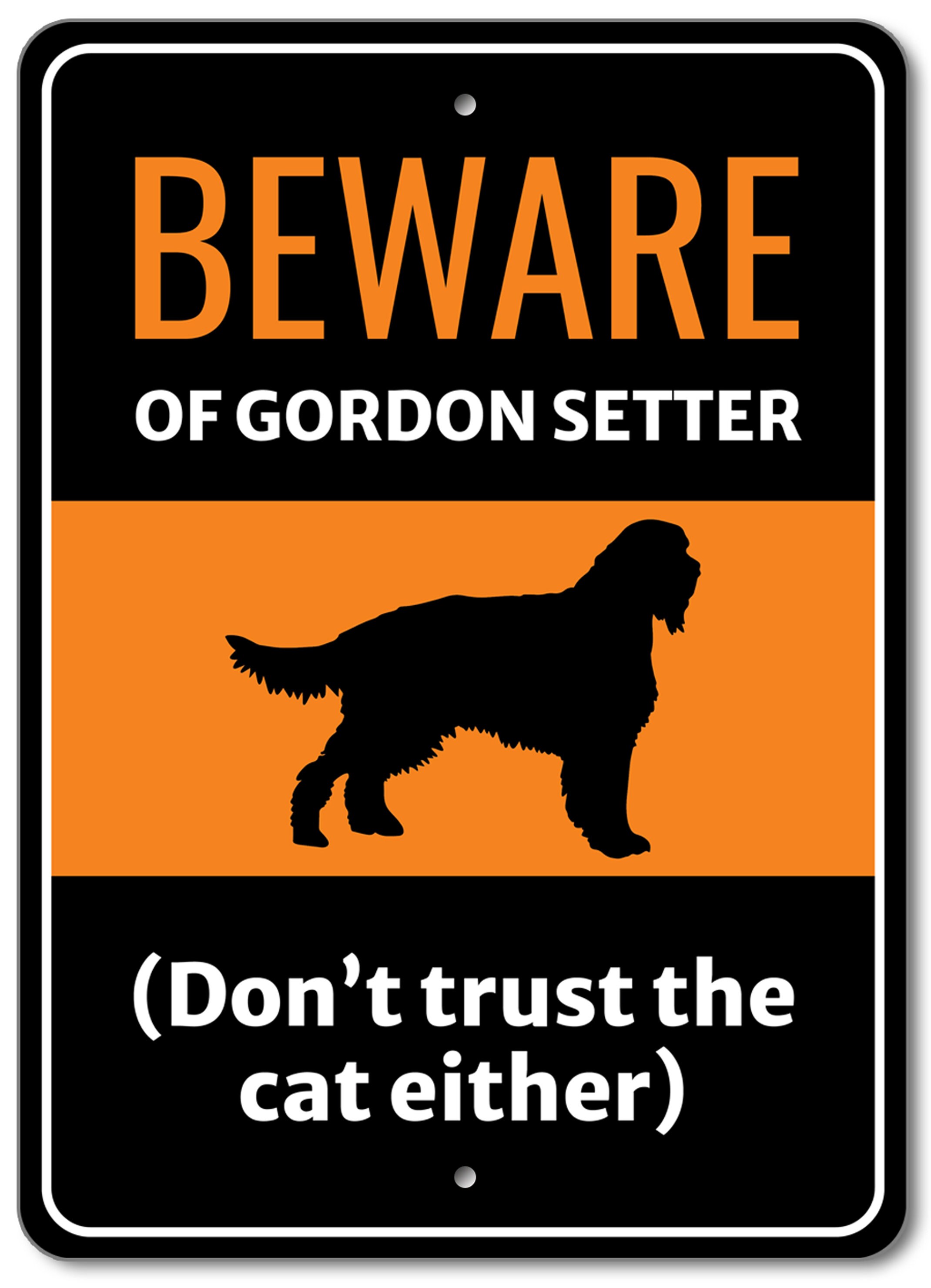 Beware of Gordon Setter Sign, Gordon Setter Gift, Gordon Setter Decor ...