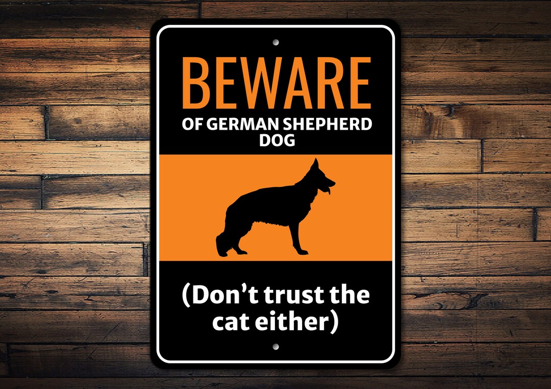 German Shepherd Dog Sign, German Shepherd Gift, Shepherd Decor, Beware ...