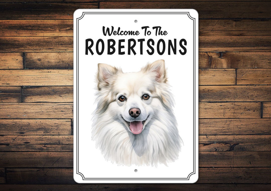 Customizable American Eskimo Porch Sign | Personalized Dog House Sign ...